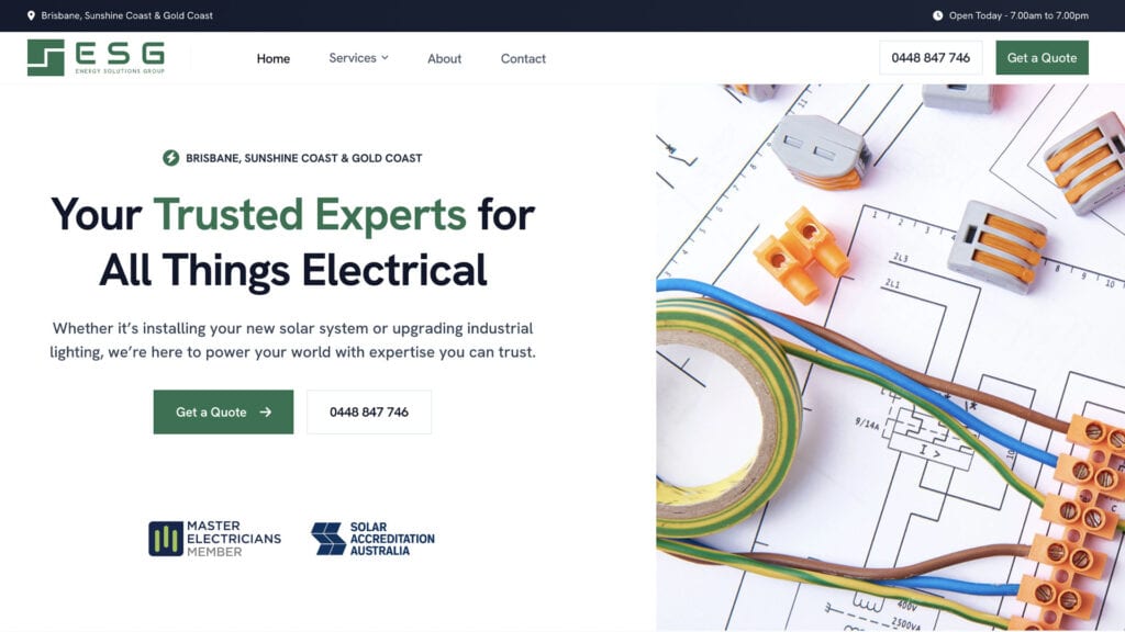 15 Best Electrician Website Design Examples in Australia