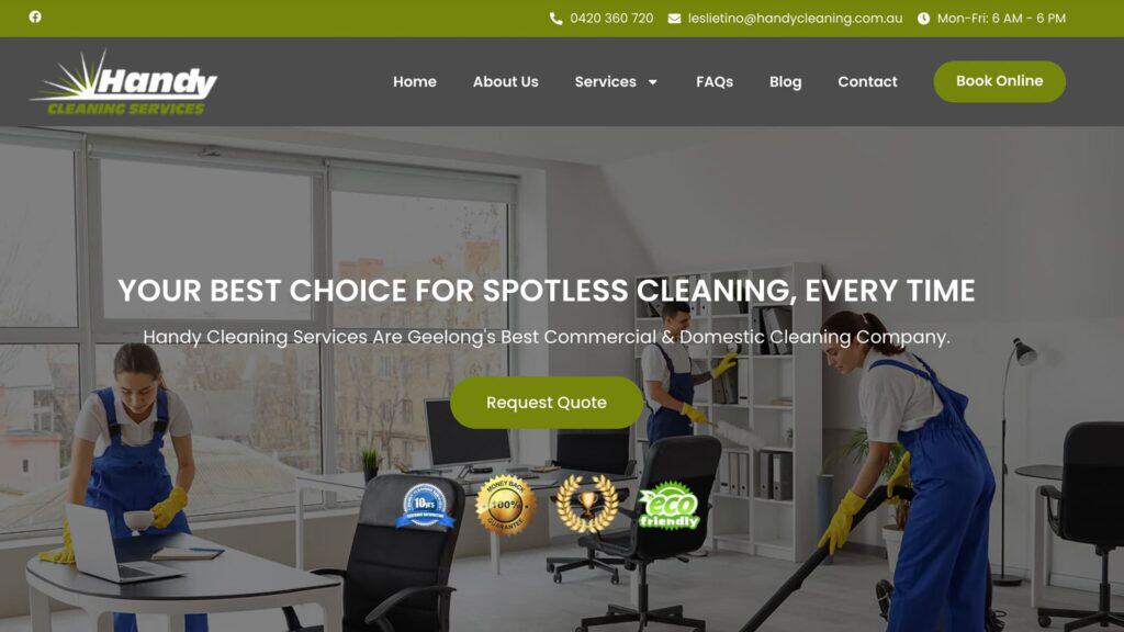 The 16 Best Cleaning Website Design Examples in Australia