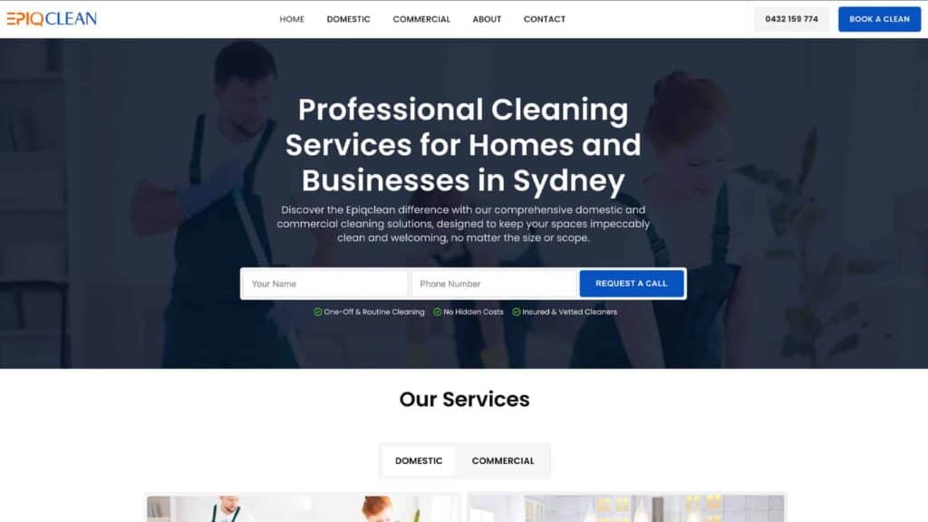 The 16 Best Cleaning Website Design Examples in Australia