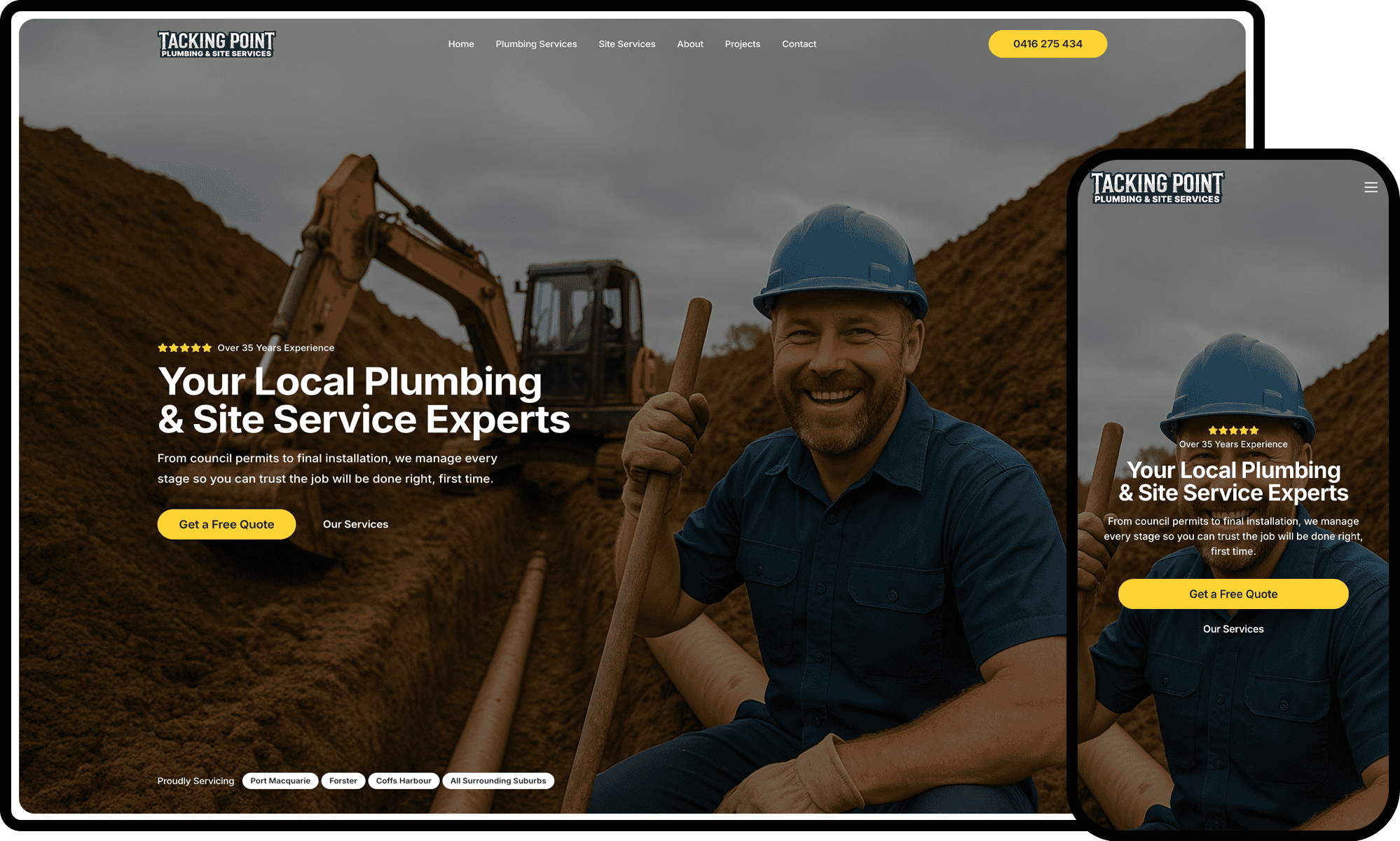 Tacking Point Plumbing - KC Web Design